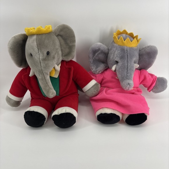 Gund | Toys | Babar The Elephant King Queen Celeste Plush Stuffed ...